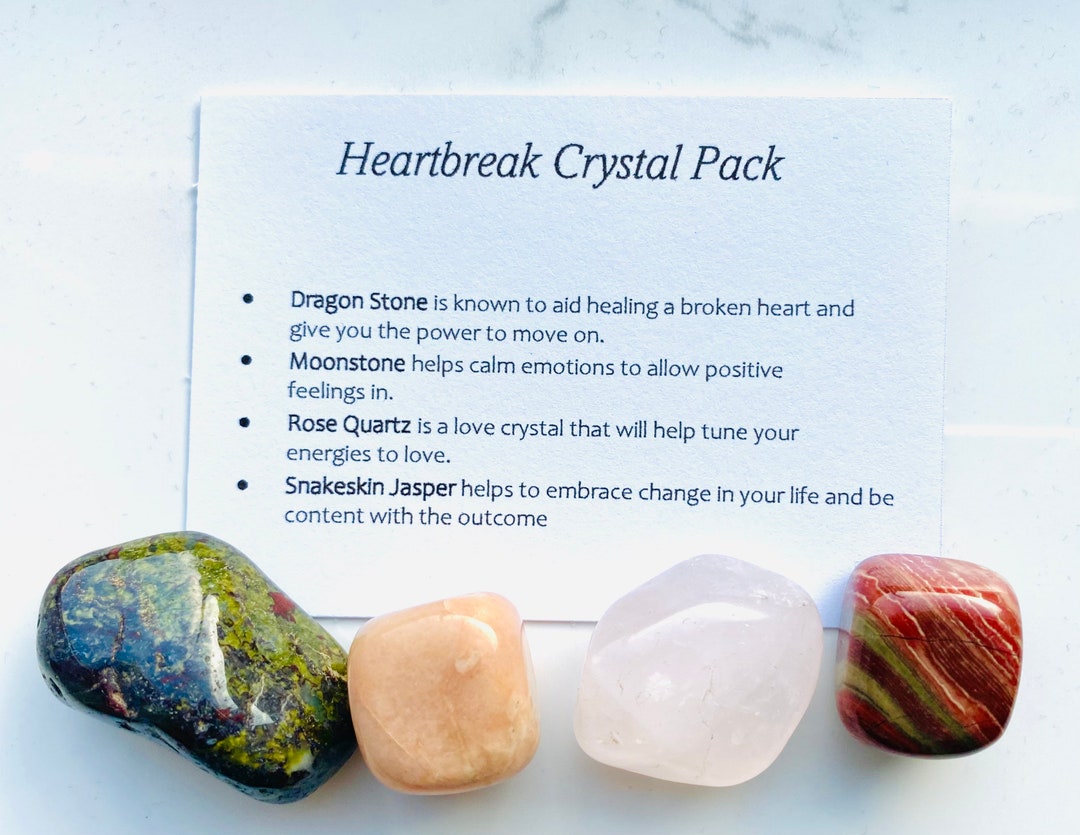 Heartbreak Crystal Healing Care Pack - Gift - Etsy