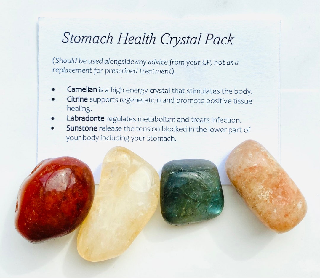 Stomach Health Crystal Healing Care Pack - Gift - Etsy