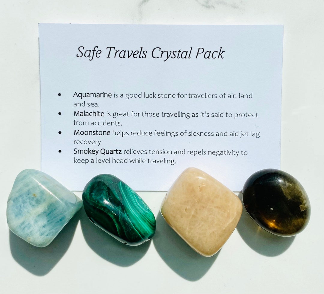 Safe Travel Crystal Healing Care Pack - Gift - Etsy