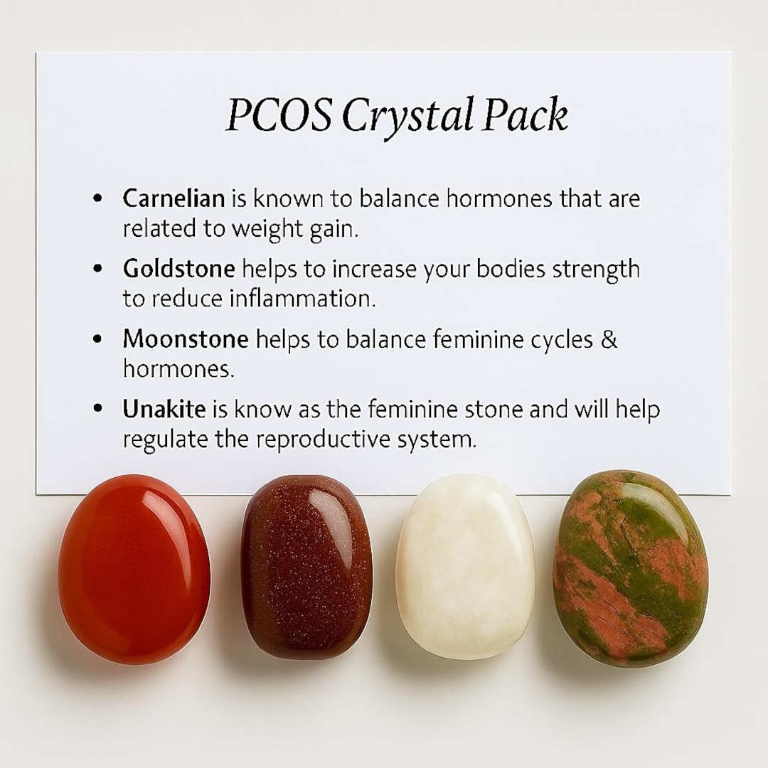 PCOS Crystal Healing Care Pack - Gift - Etsy