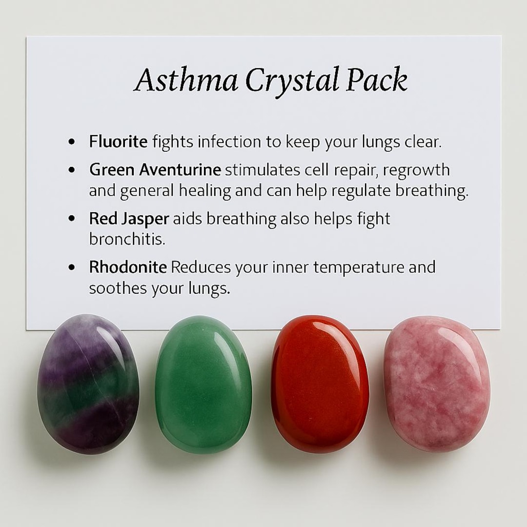 Asthma Crystal Healing Care Pack - Gift - Etsy UK