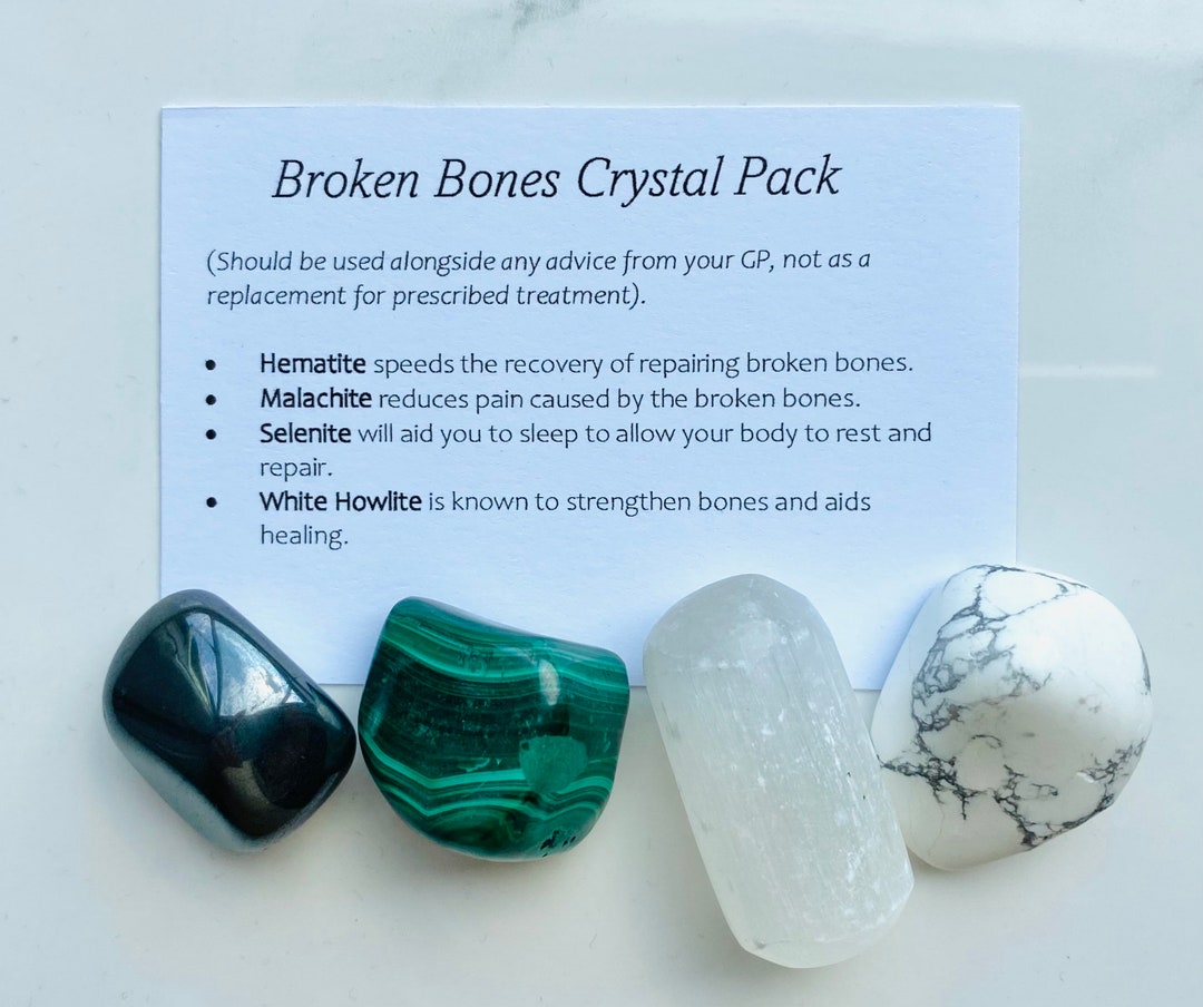 Broken Bones Crystal Healing Care Pack - Gift - Etsy