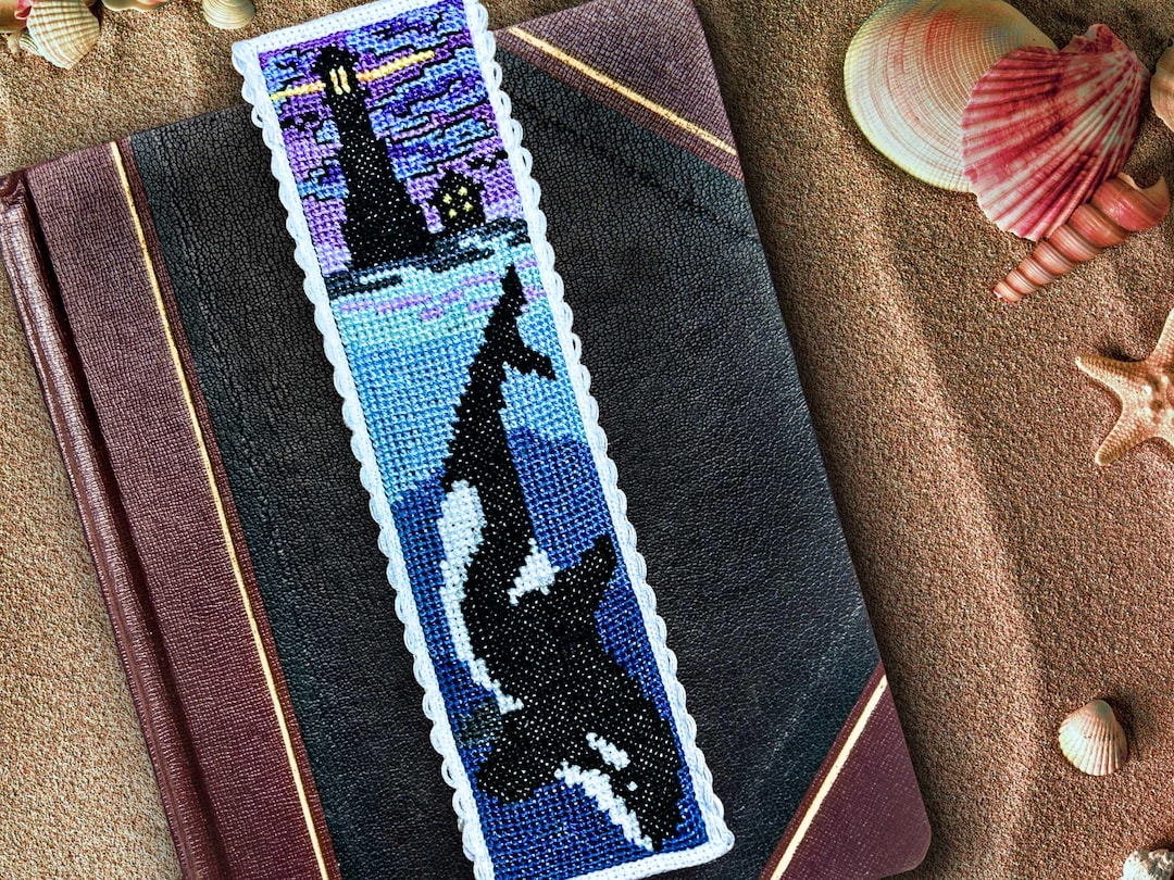 Orca Killer Whale - Bookmark Pattern Cross Stitch Embroidery Westcoast ...