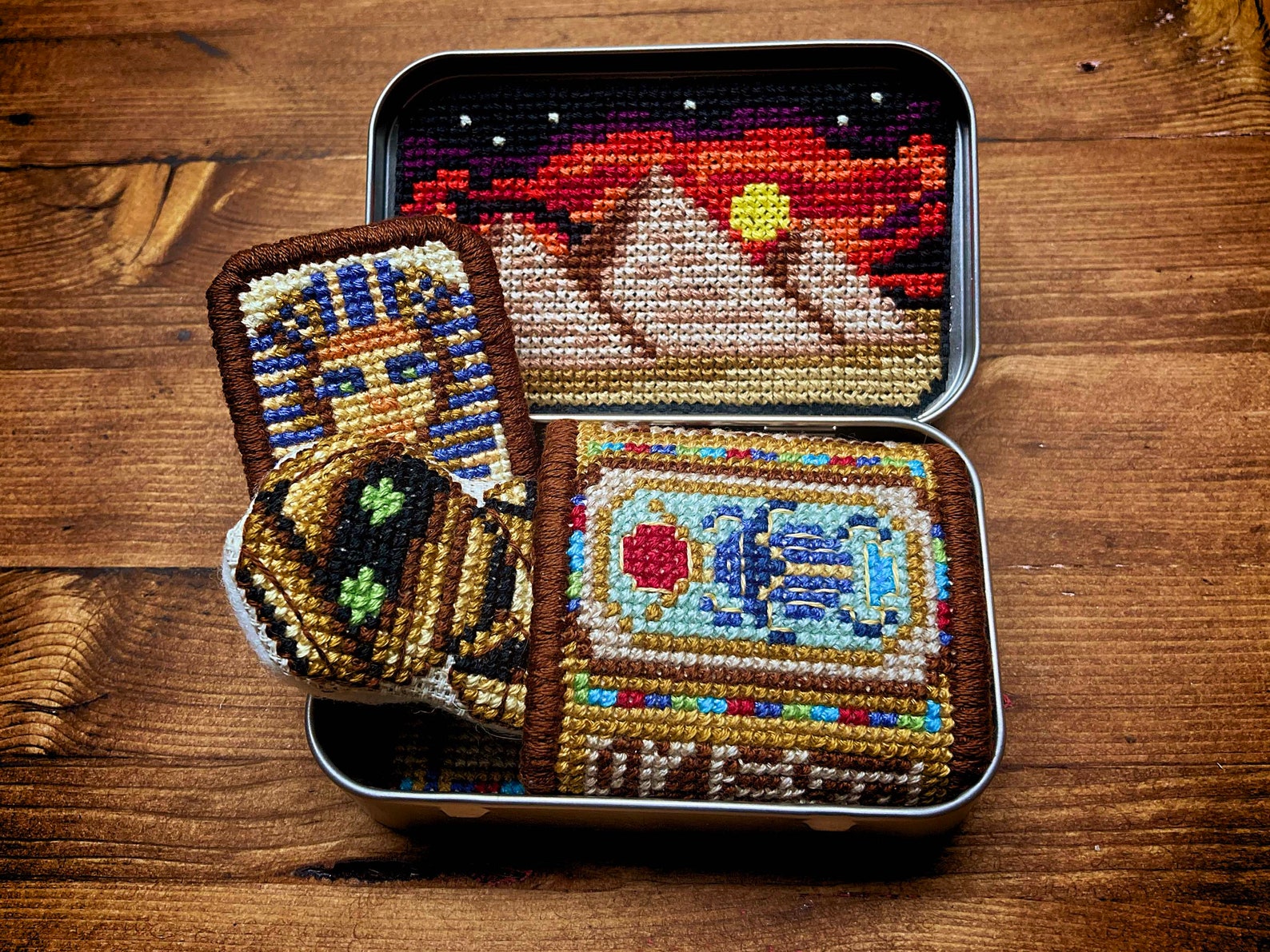 Altoids Tin Insert Mummy - Cross Stitch Pattern Embroidery Halloween ...