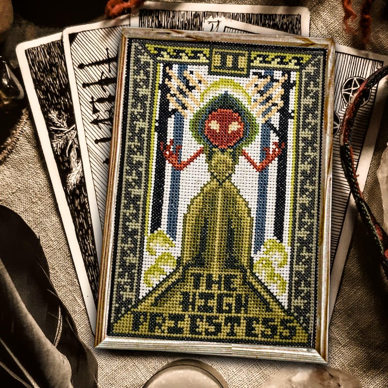 Goth Crossstitch Sampler - Etsy