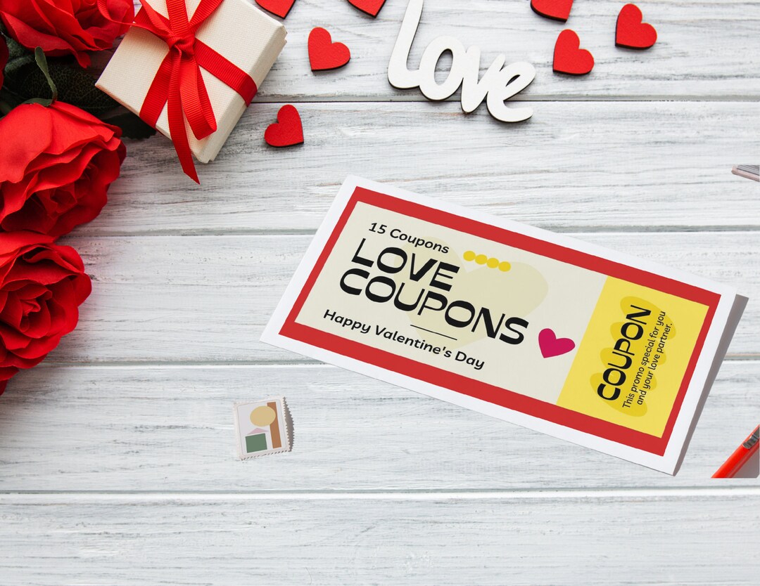 Cute Valentines Day Coupon Book PNG, Download PNG, Love Digital File ...
