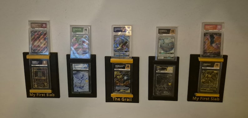 Graded Card Wall Display / Showcase Stand for Graded Slabs - Etsy