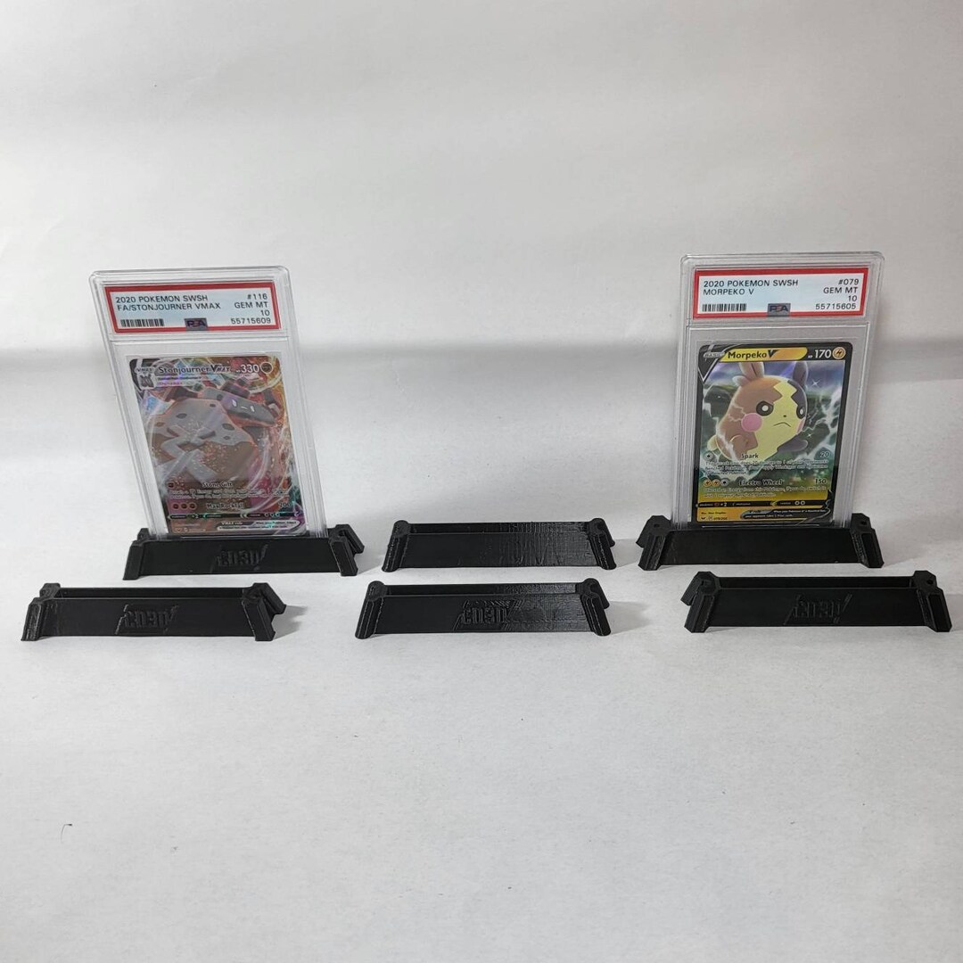 Graded Slab / Card Display Stand pillar Stands Hex, Square or Rounded ...