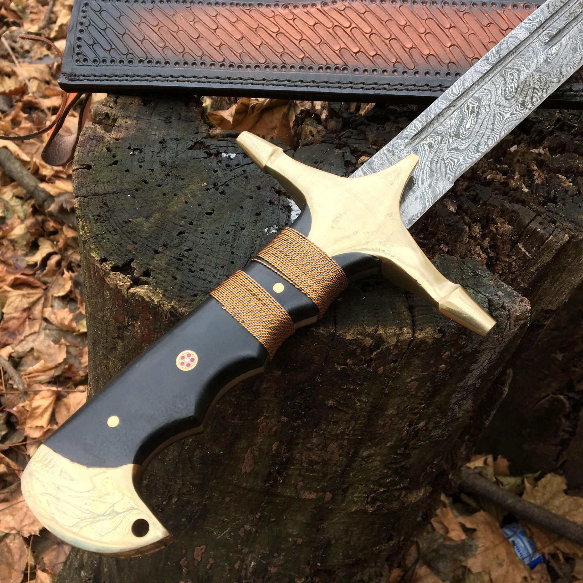 New Handmade VIKING Sword Real Damascus Scimitar Arabic Sword Beautiful ...