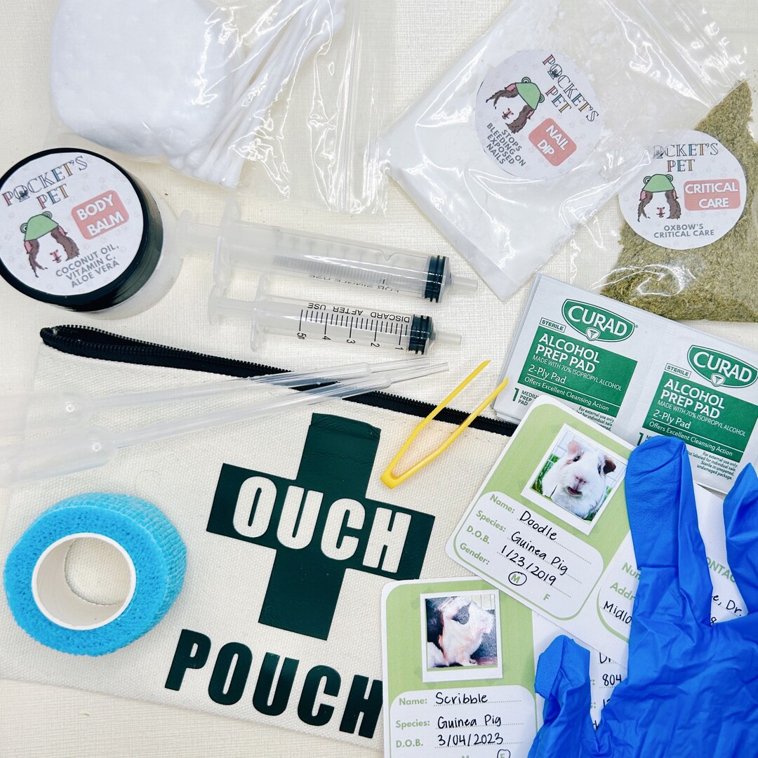 Pocket's Pet Ouch Pouch First Aid Emergency Medical Kit for Small Pets ...