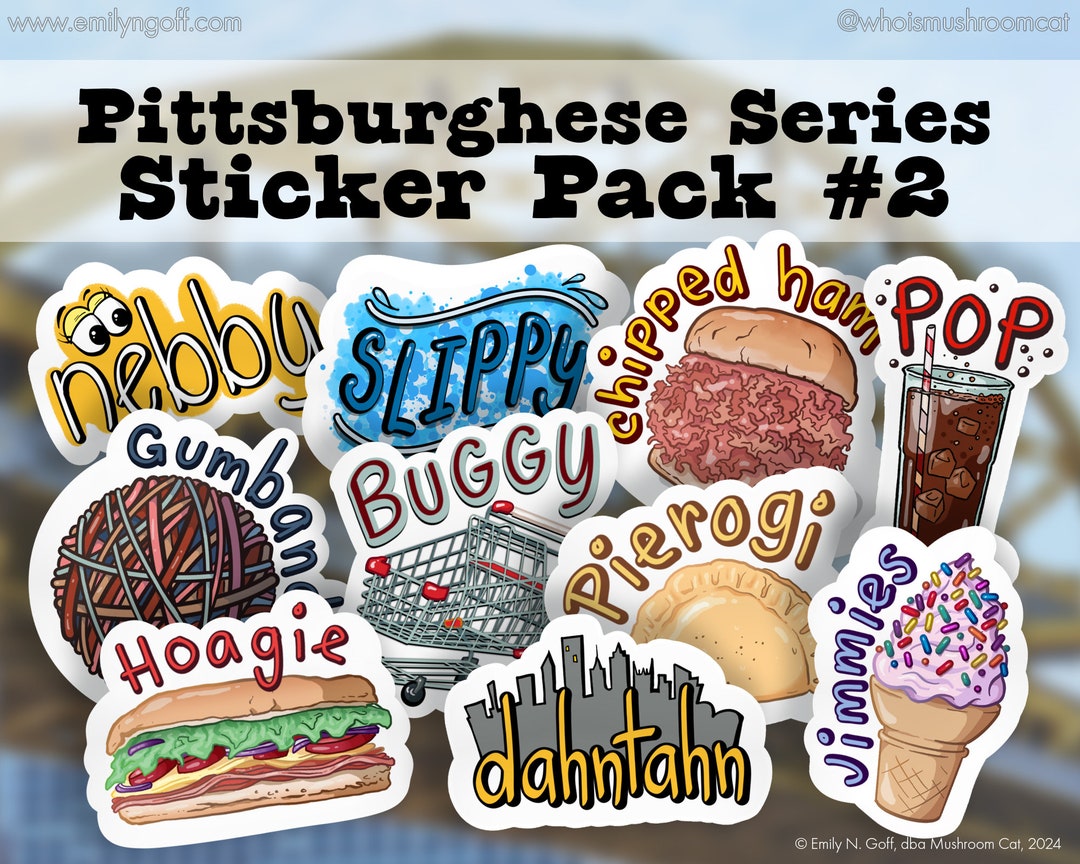 Pittsburghese Series Sticker Pack #2 - Etsy
