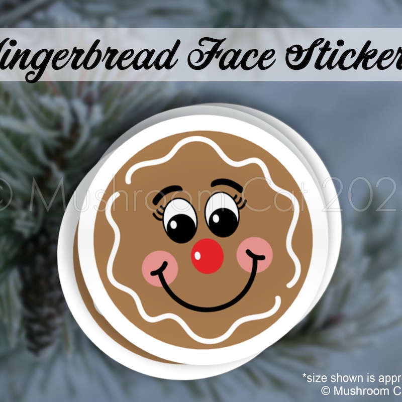 Gingerbread Face Svg - Etsy