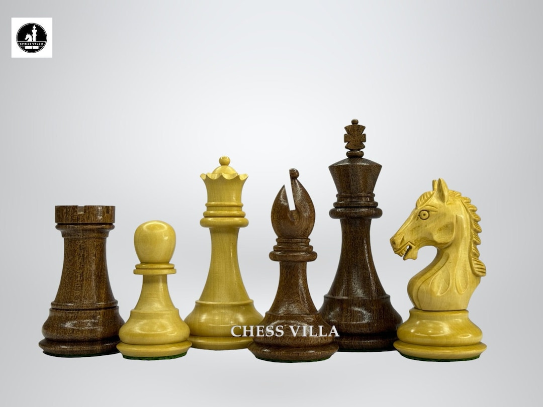 The Derby Knight Staunton Pattern Chess Pieces Only- Double Weighted ...