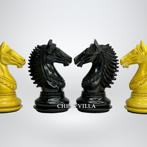 4.6" Copenhagen Luxury Staunton Chess Pieces Only Set- Triple Weighted ...
