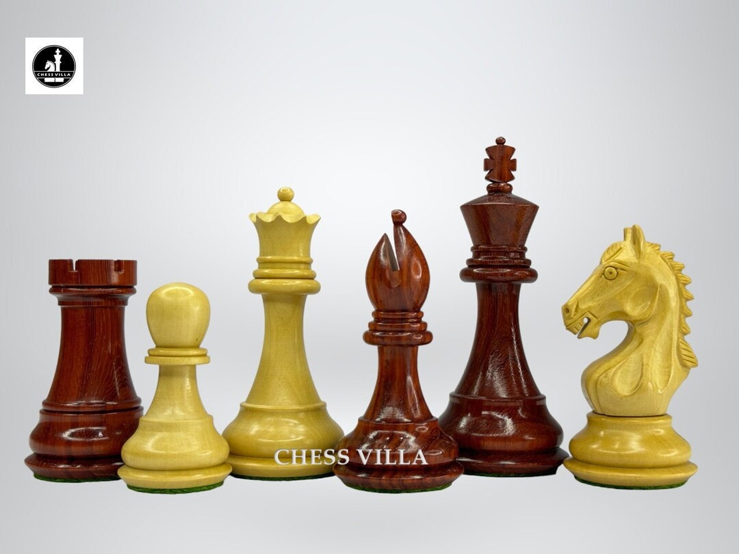 The Derby Knight Staunton Pattern Chess Pieces Only- Double Weighted ...