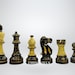 3.9" Parker Staunton Luxury Chess Set - Chess Pieces Only - Burnt ...