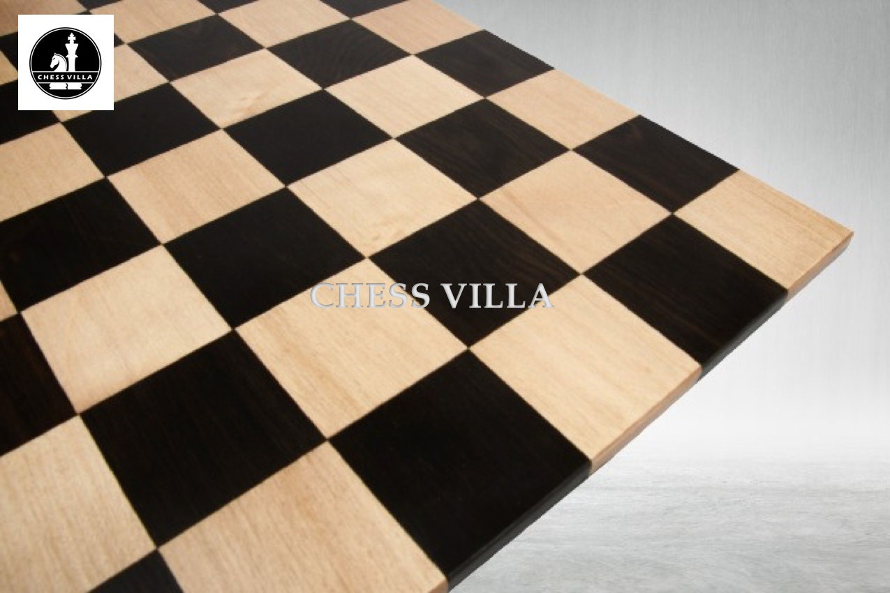 Folding/ Rolling Series Travel Chess Board in Maple & Ebony Wood- 40 Mm ...