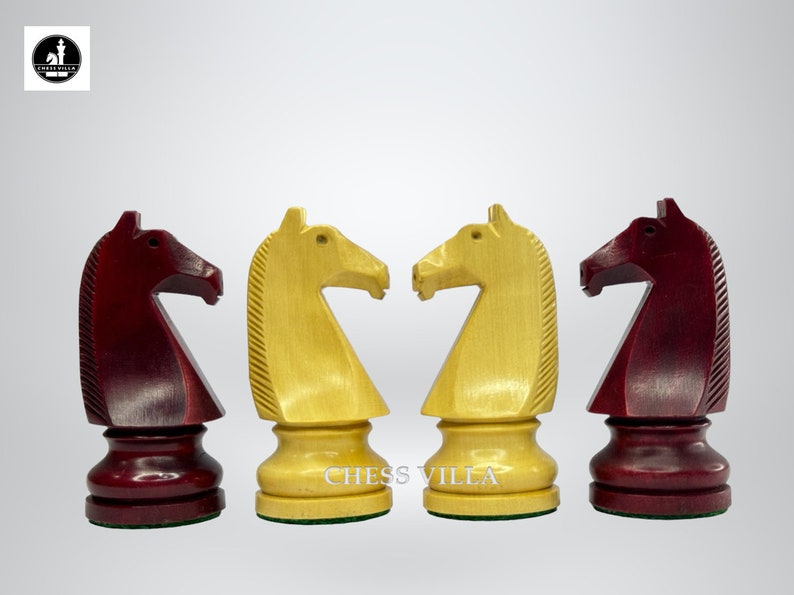 90s Reproduced 3.6" French Chavet Championship Tournament Chess Pieces ...