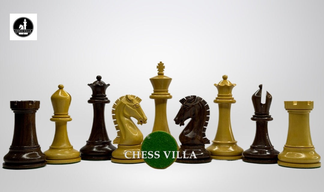 Sinquefield Cup Series Reproduced Staunton Chess Pieces Only Set ...