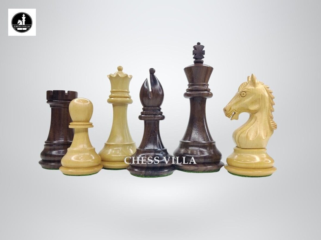 The Derby Knight Staunton Pattern Chess Pieces Only- Double Weighted ...