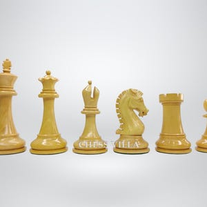 Sinquefield Cup Series Reproduced Staunton Chess Pieces Only Set ...