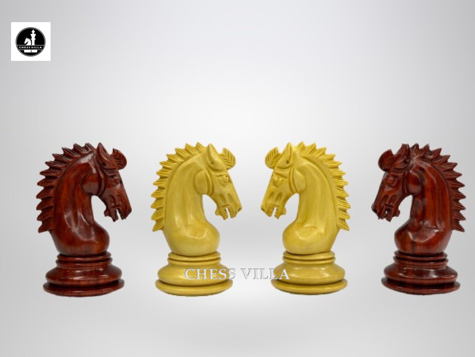 3.75" Sheffield Knight Luxury Chess Pieces Only Set- Double Weighted ...
