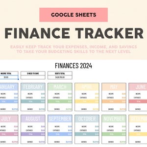 Finance Tracking Spreadsheet | Ultimate Monthly Spreadsheet for Google ...