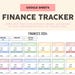 Finance Tracking Spreadsheet | Ultimate Monthly Spreadsheet for Google ...