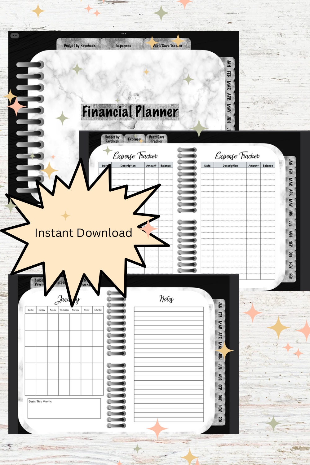 Digital Planner 2023 2023 Budget Planner Goodnotes Digital - Etsy