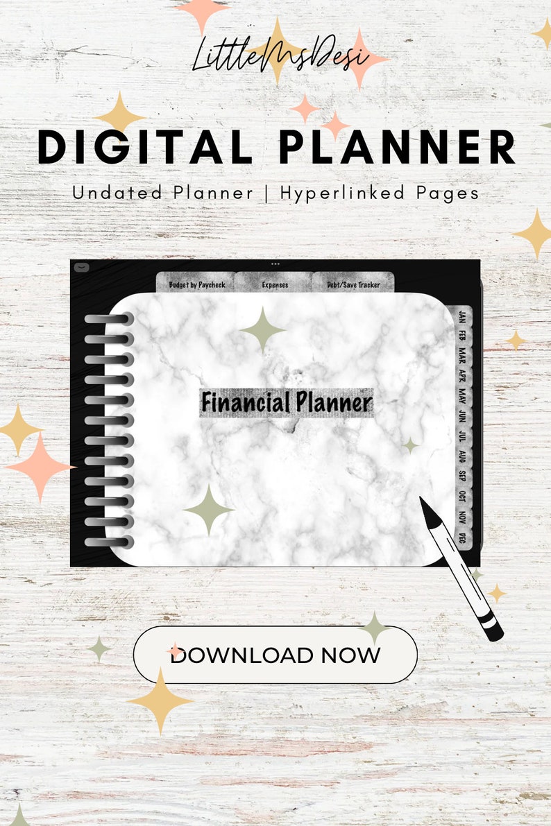 Digital Planner 2023 2023 Budget Planner Goodnotes Digital - Etsy