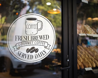 Cafe Window Sticker - Etsy UK