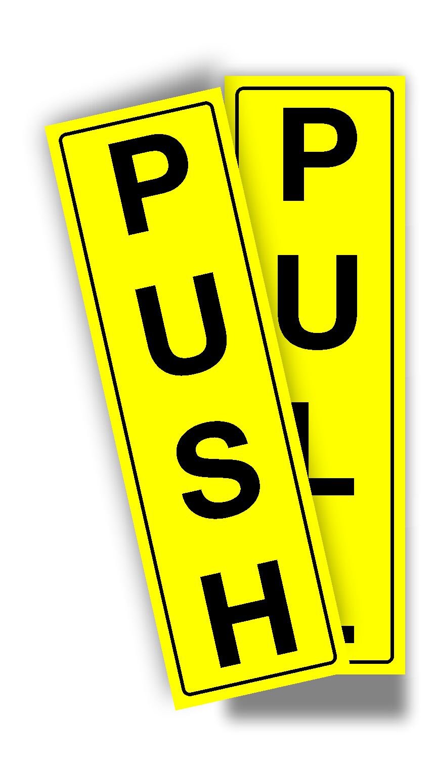 Push Pull Vinyl Sticker Window Door Vinyl Sticker - Etsy
