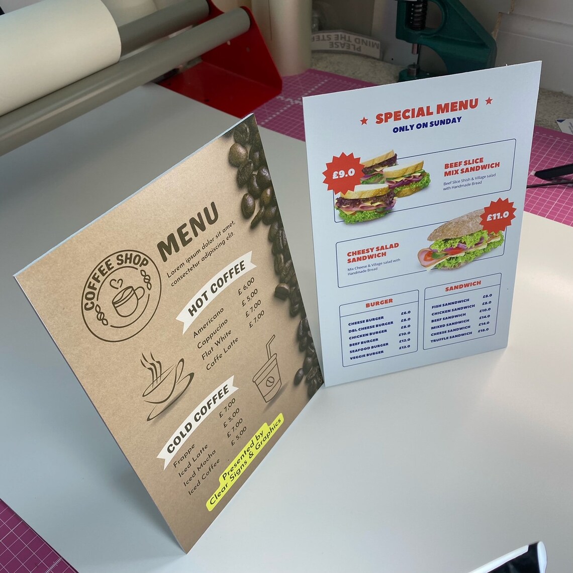 Poster Stand PVC Board Sign Display Holder Poster Holder Menu - Etsy