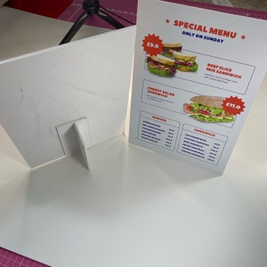 Poster Stand PVC Board Sign Display Holder Poster Holder Menu Pricelist ...
