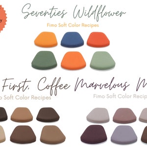 Big Bundle, Fimo Soft, Polymer Clay Color Recipes, Summer Spring, Fall ...