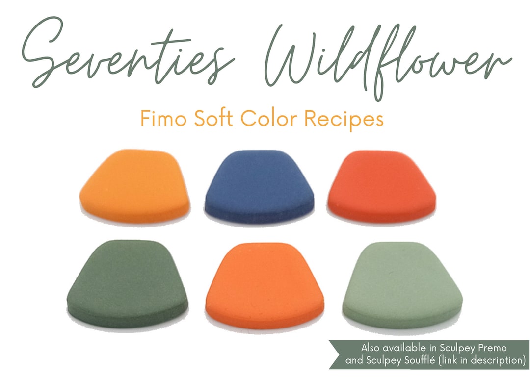 Seventies Wildflower, Fimo Soft, Polymer Clay Color Recipes, Summer ...