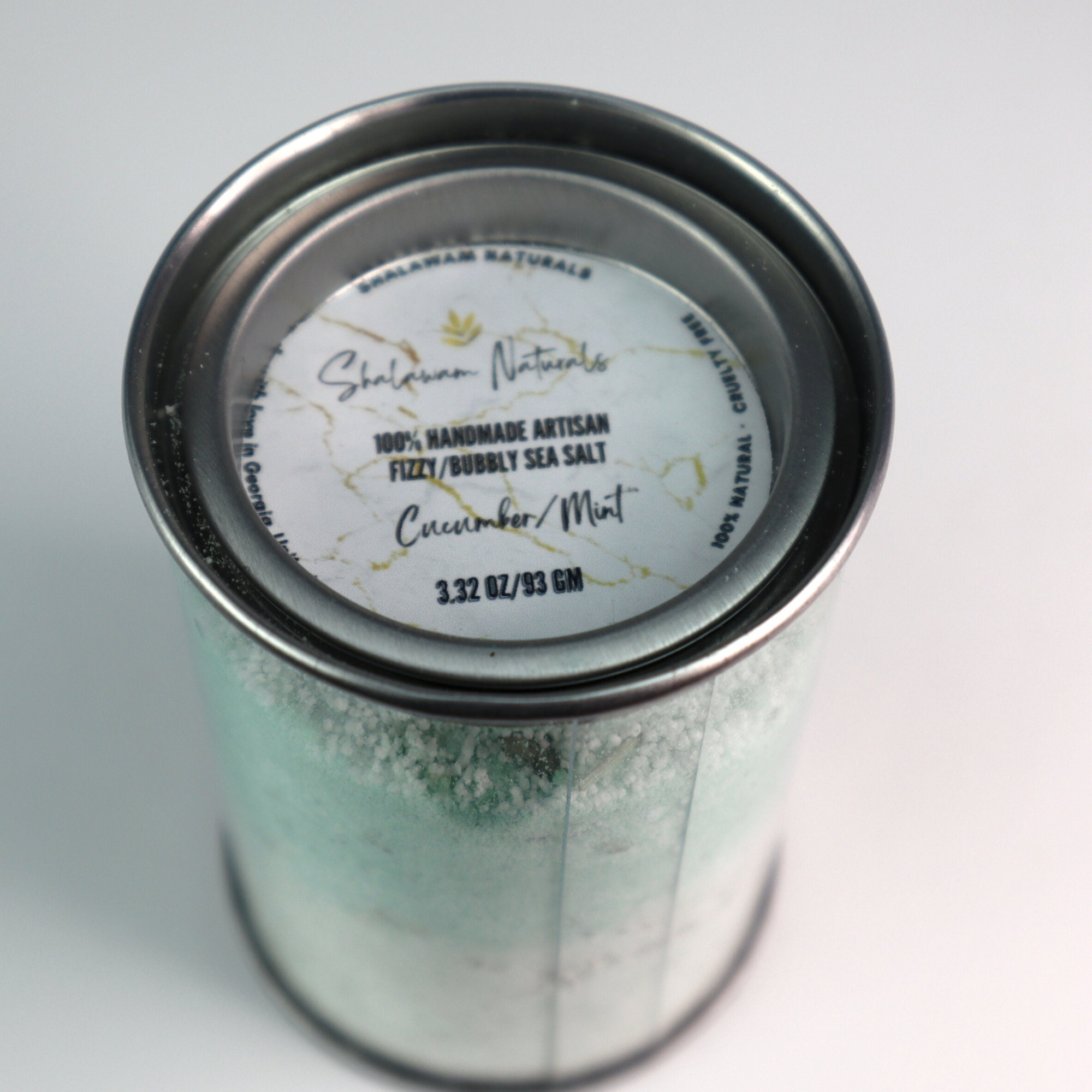 Cucumber/mint Fizzy & Bubbly Sea Salt Soak - Etsy