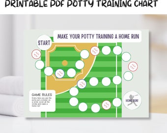 Potty Training Soccer Game Chart Printable PDF - Etsy