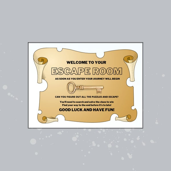 Escape Room Signs - Etsy