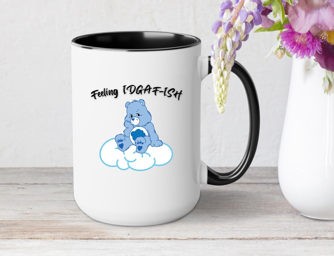 IDGAF Bear Ceramic Coffee Mug – Funny Swear Mug, 15 Oz - Etsy