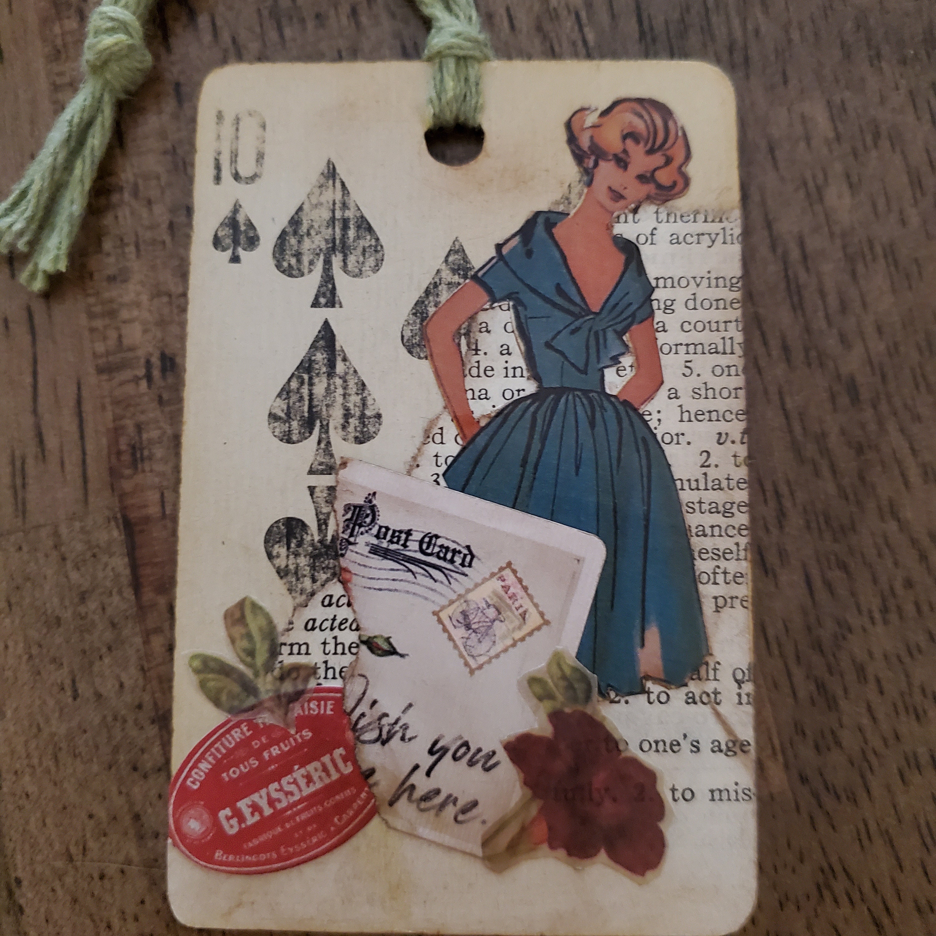 Vintage Playing Card Bookmarks, Vintage Inspired Models, Handmade ...