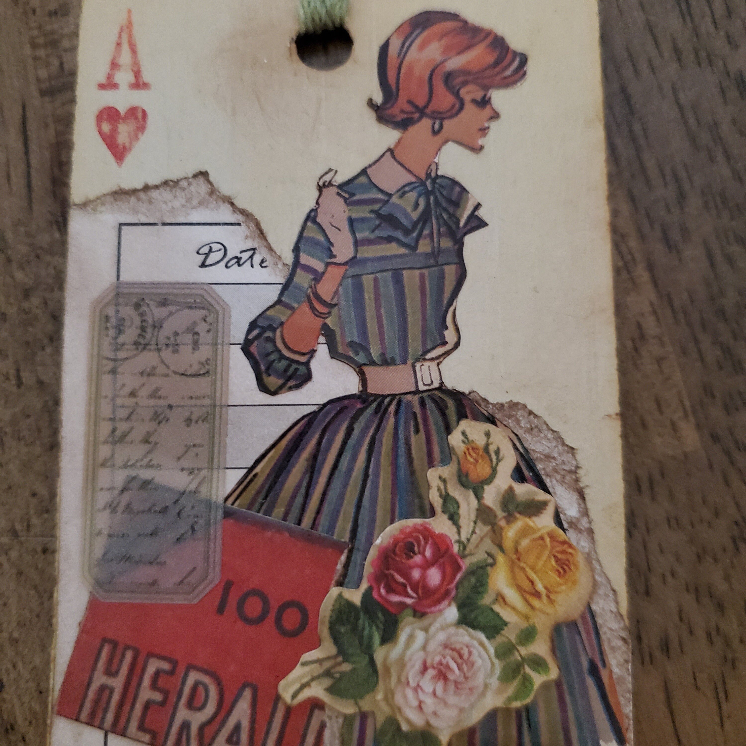 Vintage Playing Card Bookmarks, Vintage Inspired Models, Handmade ...