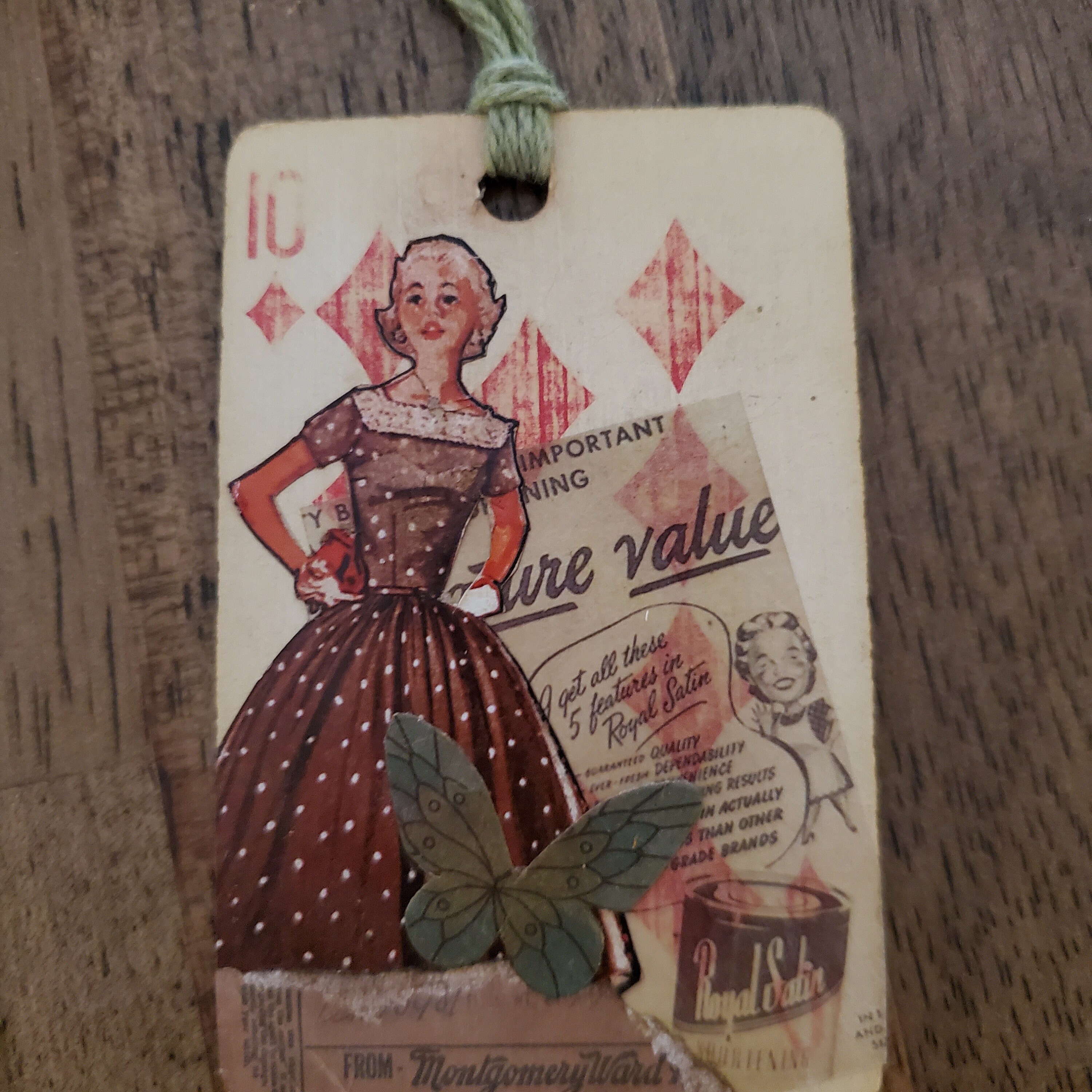 Vintage Playing Card Bookmarks, Vintage Inspired Models, Handmade ...