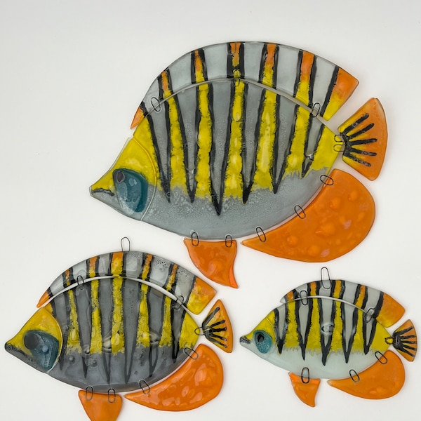 Glass Hanging Fish - Etsy