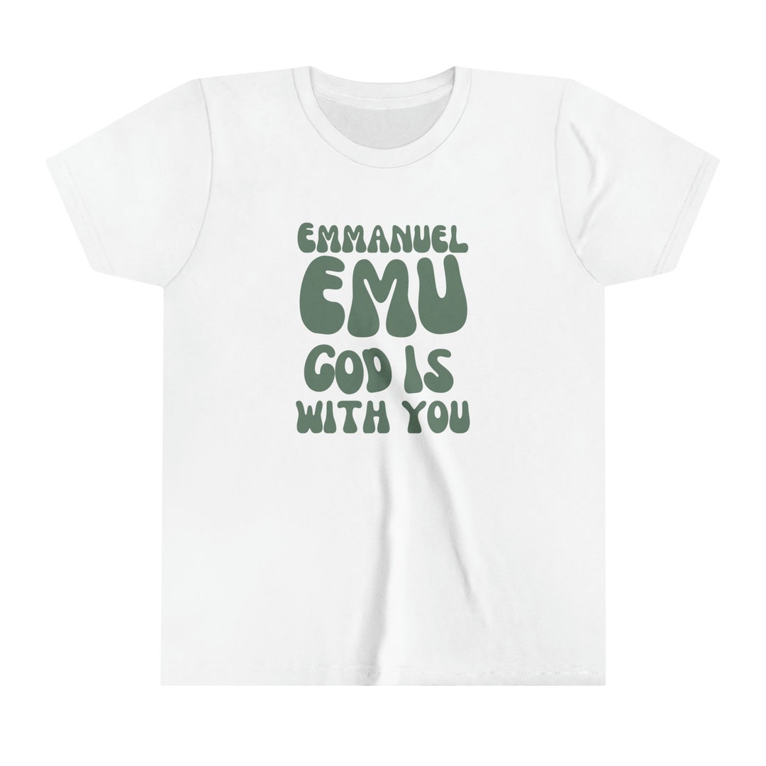 Emmanuel Emu: God is With You Kid's Shirt - Etsy