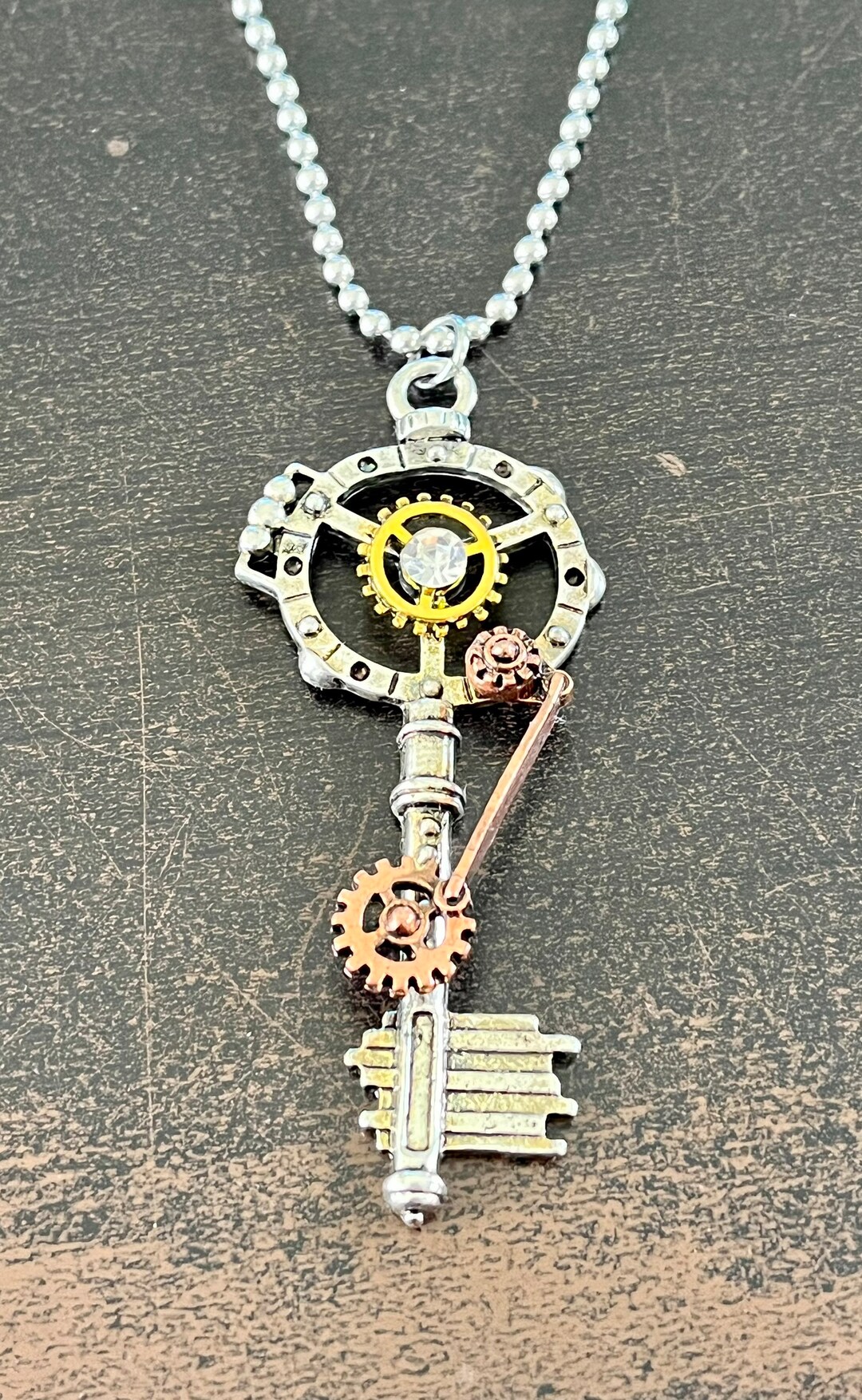 Steampunk Key Necklace - Etsy
