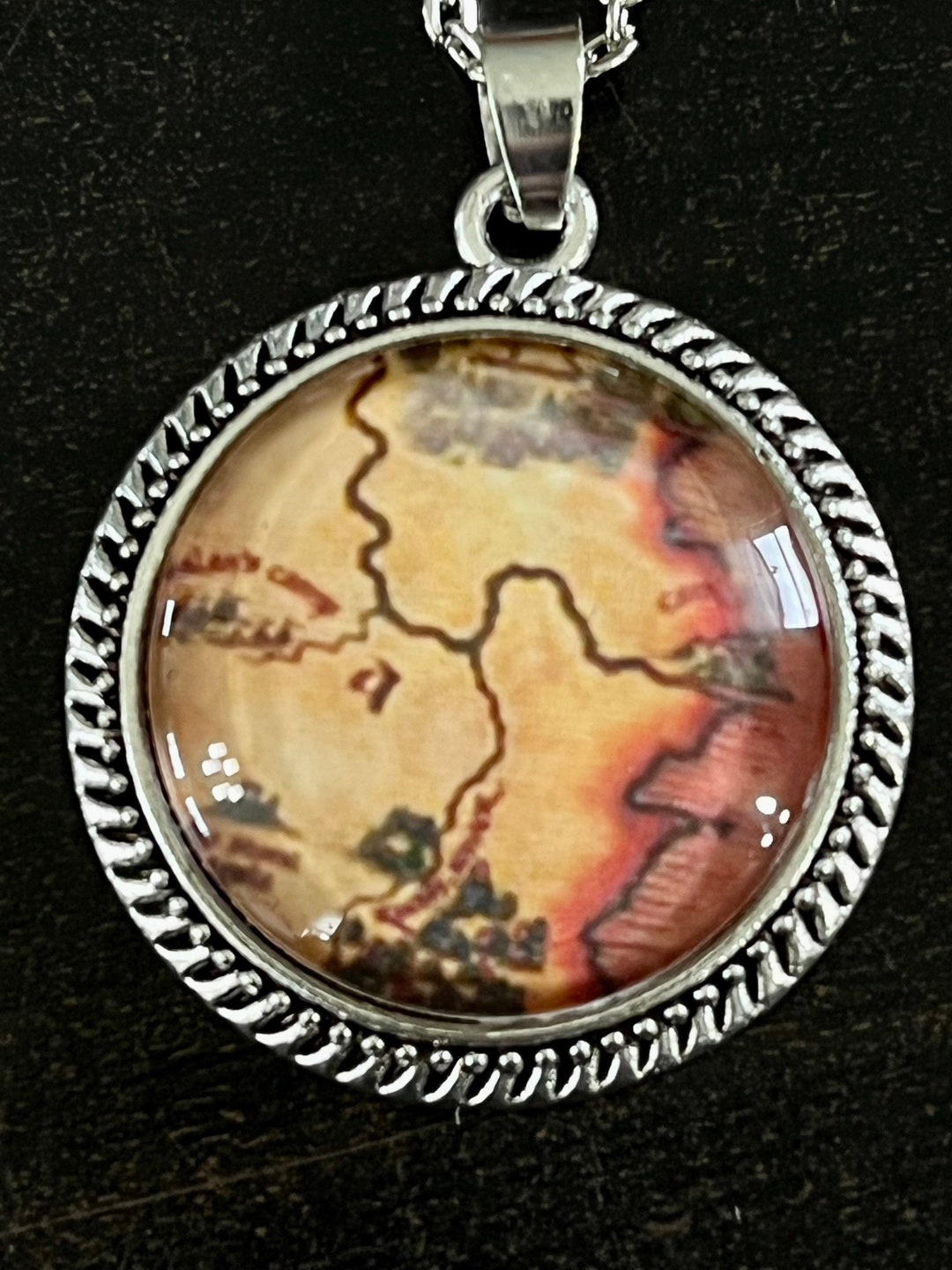 Narnia Inspired Map Necklace - Etsy