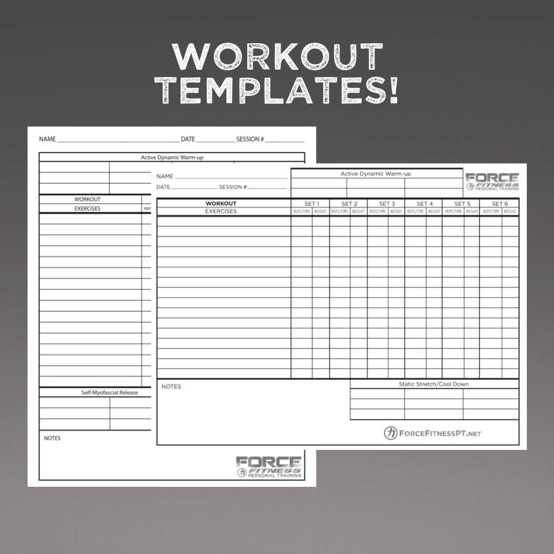 Workout Form - Etsy