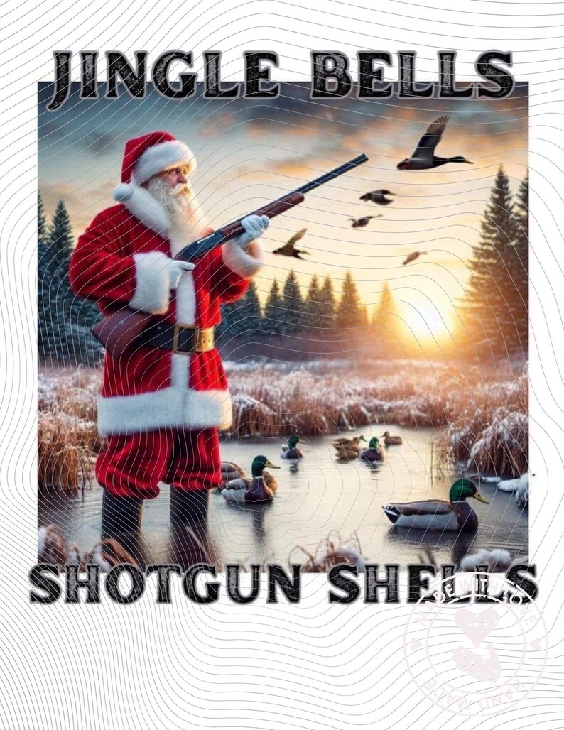 Santa Jingle Bells Shotgun Shells Png Bundle - Etsy