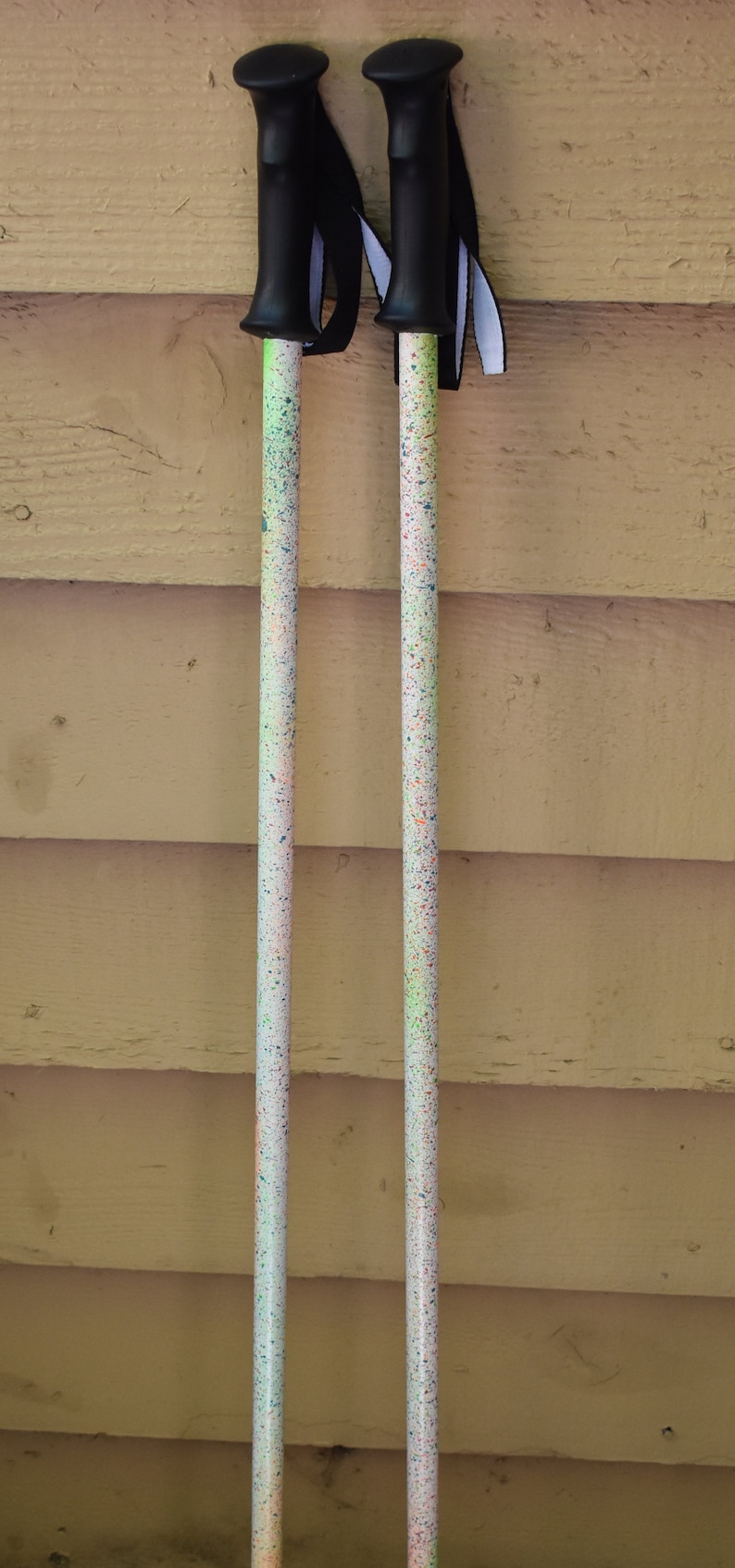Custom Splatter Painted Ski Poles - Etsy